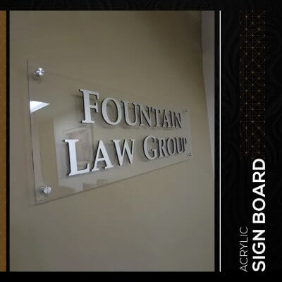 Acrylic Sign Board