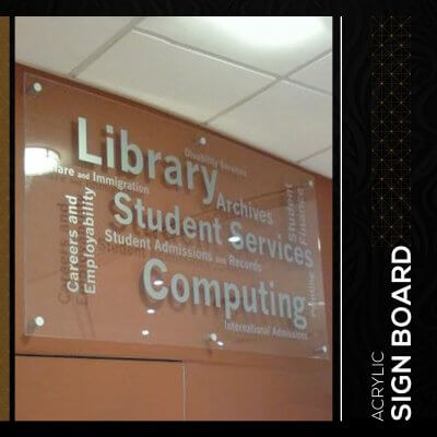 Acrylic Sign Board