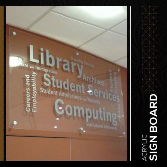 Acrylic Sign Board