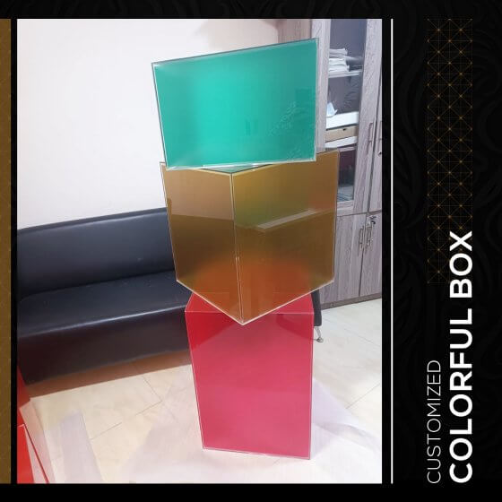 Acrylic Colorful Box Acrylic Colorful Box